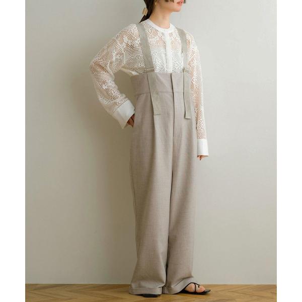 『タイムセール実施中』ZOZO問い合わせ番号:91510877ショップ:Chaco closet，チャコクローゼットブランド:NOAHL，ノアル商品名:【NOAHL】MIXツイルワイドサロペットカテゴリ:オールインワン・サロペット>サ...