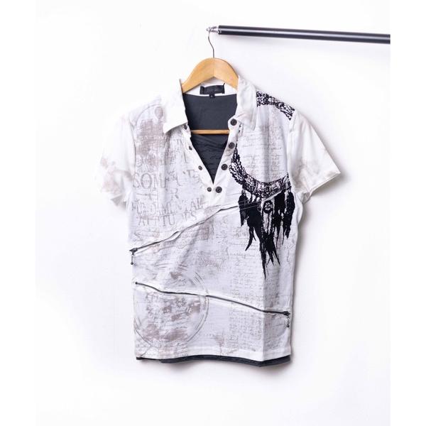 『タイムセール実施中』ZOZO問い合わせ番号:91511242ショップ:MaG.，マグブランド:Mag.，マグ商品名:【in the attic】ZIPデザインフェイクレイヤードポロカテゴリ:トップス>ポロシャツブランド品番:152-...