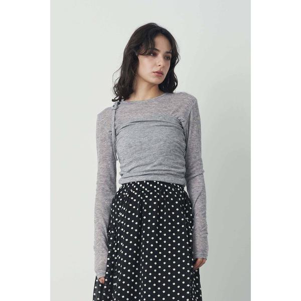 『セール実施中』ZOZO問い合わせ番号:91535804ショップ:OBLEKT POPUP STORE，オブレクト ポップアップ ストアブランド:Limue，リミュ商品名:シアカッティングプルオーバーカテゴリ:トップス>Tシャツ/カッ...