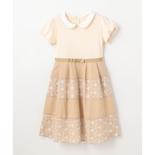 『セール実施中』ZOZO問い合わせ番号:91543358ショップ:組曲，クミキョクブランド:組曲，クミキョク商品名:【150-160cm】フラワーパネルボーダー ワンピースカテゴリ:ワンピース/ドレス>ワンピースブランド品番:OPKG...