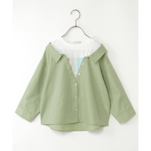 ZOZO問い合わせ番号:91544050ショップ:ikka LOUNGE，イッカラウンジブランド:ikka，イッカ商品名:【親子コーデ】フォトTドッキングブラウス（120~160cm）カテゴリ:トップス>シャツ/ブラウスブランド品番:...