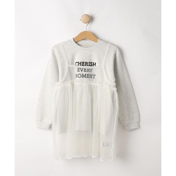 『タイムセール実施中』ZOZO問い合わせ番号:91546528ショップ:SHOO・LA・RUE，シューラルーブランド:SHOO・LA・RUE，シューラルー商品名:【100-150cm/洗える/2点セット】大人顔負け ロゴロンT＋チュールキャ...