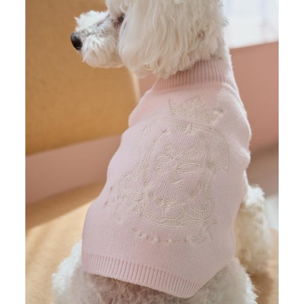 『セール実施中』※このアイテムは返品・交換対象外商品です。ZOZO問い合わせ番号:91547066ショップ:ROPE' PICNIC，ロぺピクニックブランド:ROPE' PICNIC，ロペピクニック商品名:【DOG】スエットライク刺繍ニット...