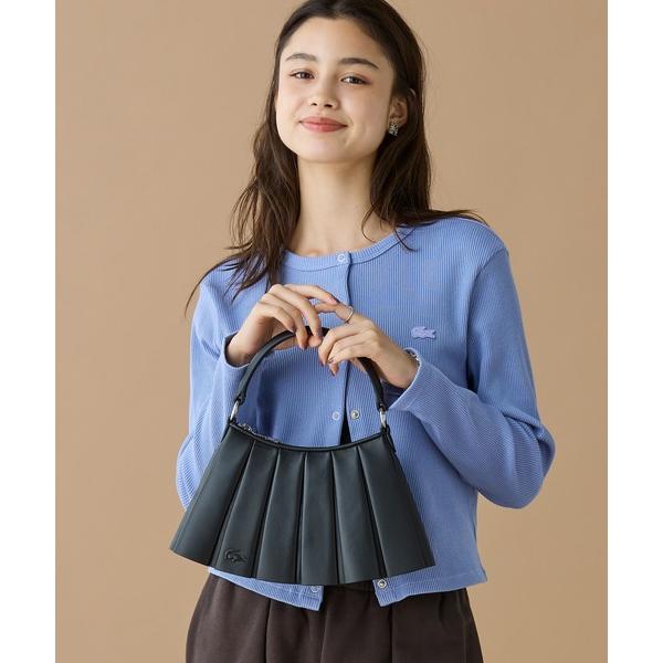 ZOZO問い合わせ番号:91578051ショップ:LACOSTE，ラコステブランド:LACOSTE，ラコステ商品名:LENGLEN レザープリーツハンドバッグカテゴリ:バッグ>ハンドバッグブランド品番:NU5011DP素材:本体1 羊...