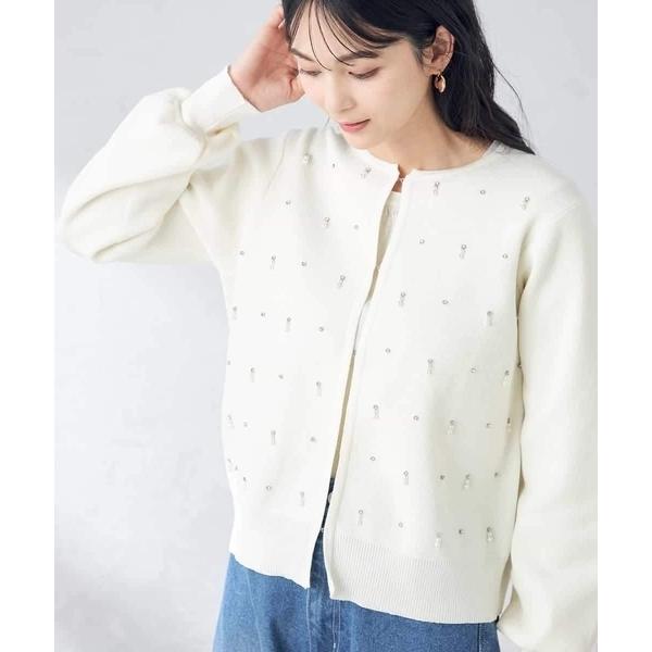 『セール実施中』ZOZO問い合わせ番号:91578105ショップ:a.v.v，アー・ヴェ・ヴェブランド:a.v.v，アーヴェヴェ商品名:ビジュー調カーディガンカテゴリ:トップス>カーディガン/ボレロブランド品番:K2CDA-01069...