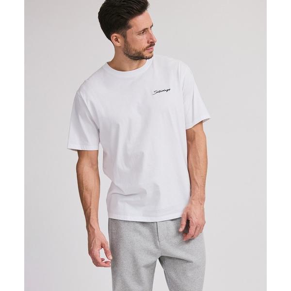 ZOZO問い合わせ番号:91578378ショップ:Saturdays NYC，サタデーズ ニューヨークシティブランド:Saturdays NYC，サタデーズ ニューヨークシティ 商品名:Script Emb SS Teeカテゴリ:トップス&...