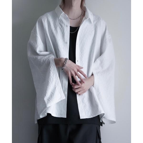 『セール実施中』ZOZO問い合わせ番号:91581146ショップ:LILL，リルブランド:LILL，リル商品名:リラクシングワイドフレアアームジャガードロングスリーブシャツカテゴリ:トップス>シャツ/ブラウスブランド品番:lin250...