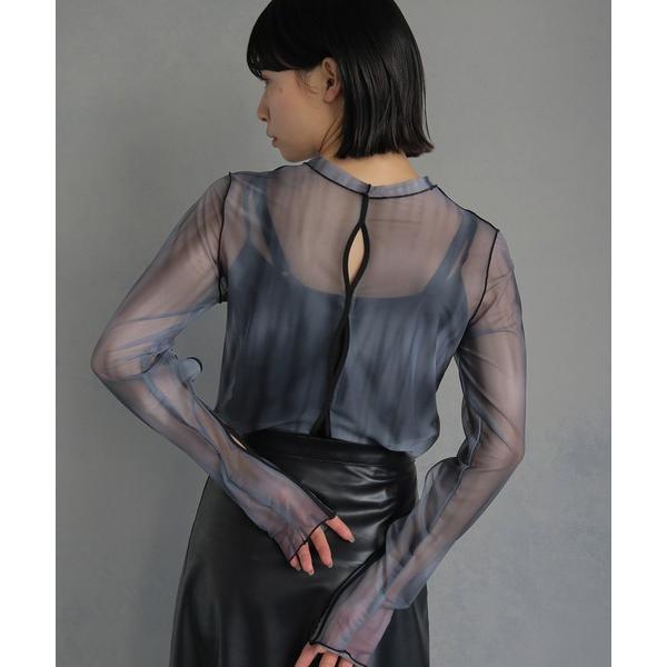 『セール実施中』ZOZO問い合わせ番号:91581355ショップ:unit lab，ユニットラボブランド:cheriella，シェリエラ商品名:【cheriella】前後２WAYウェーブホールマーブルシアートップス 2-WAY WAVE H...