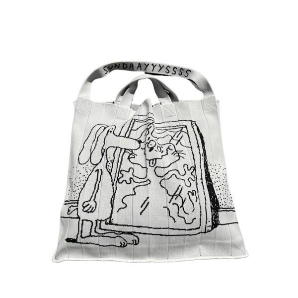 ZOZO問い合わせ番号:91582180ショップ:KNT365，ケイエヌティサンロクゴブランド:KNT365，ケイエヌティサンロクゴ商品名:Mam Stefan Marxカテゴリ:バッグ>トートバッグブランド品番:KNB006-163...