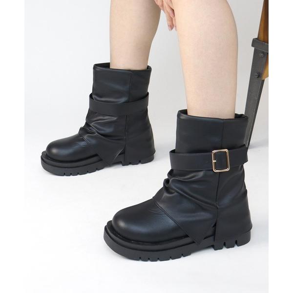 『セール実施中』ZOZO問い合わせ番号:91582429ショップ:atmos pink，アトモスピンクブランド:LibertyDoll，リバティードール，MS，エムエス商品名:LIBERTYDOLL ベルトレッグカバーショートブーツ(914...