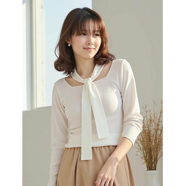 『タイムセール実施中』ZOZO問い合わせ番号:91582478ショップ:fifth，フィフスブランド:fifth，フィフス商品名:ストラップ付スクエアネックニットカテゴリ:トップス>ニット/セーターブランド品番:ES25S0018素材...