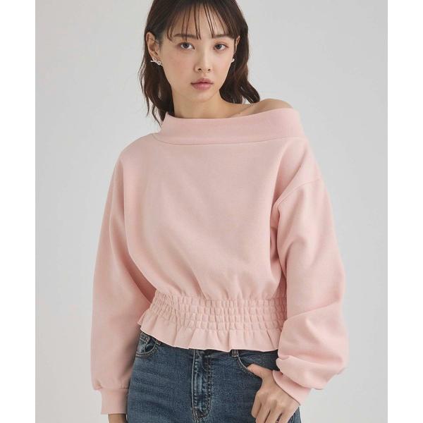 ZOZO問い合わせ番号:91582481ショップ:fifth，フィフスブランド:fifth，フィフス商品名:裏起毛シャーリングオフショルプルオーバーカテゴリ:トップス>スウェットブランド品番:ES25S0015素材:(本体）ポリエステ...