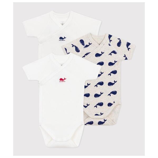 ※このアイテムは返品・交換対象外商品です。ZOZO問い合わせ番号:91613021ショップ:PETIT BATEAU，プチバトーブランド:PETIT BATEAU，プチバトー商品名:半袖あわせボディ３枚組カテゴリ:ママ＆ベビー>肌着ブ...