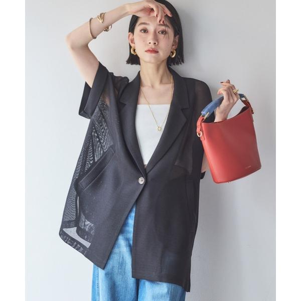 ZOZO問い合わせ番号:91614943ショップ:DOUX ARCHIVES，ドゥアルシーヴブランド:DOUX ARCHIVES，ドゥアルシーヴ商品名:【累計販売数4000枚突破】メッシュフレンチスリーブジャケットカテゴリ:ジャケット/アウ...