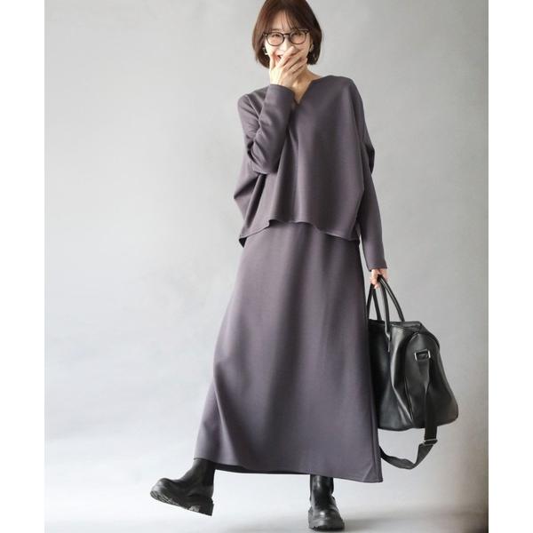 ZOZO問い合わせ番号:91615453ショップ:FRENCH PAVE，フレンチパヴェブランド:Ehre style，エーレスタイル商品名:旅行や長時間移動に◎疲れない旅楽セット(長袖Ver.） スカートセットアップカテゴリ:ジャケット/...