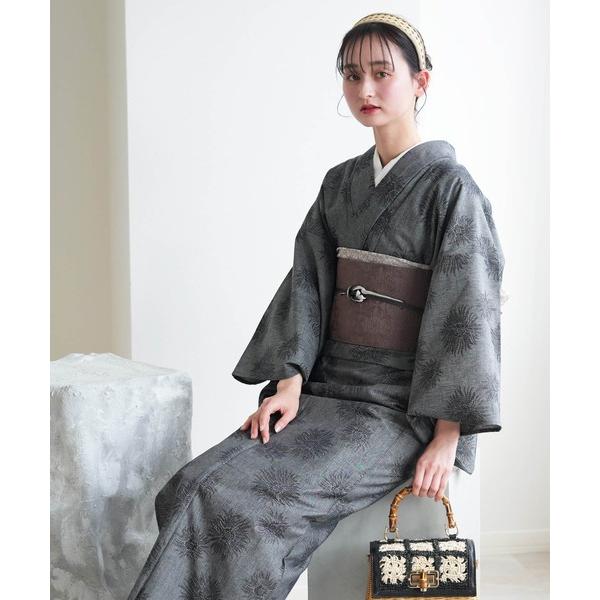 ZOZO問い合わせ番号:91615706ショップ:utatane，ウタタネブランド:utatane，ウタタネ商品名:着物 単衣 ニコアンティーク 播州織 デニム・フラワーカテゴリ:水着/着物・浴衣>着物ブランド品番:513260710...