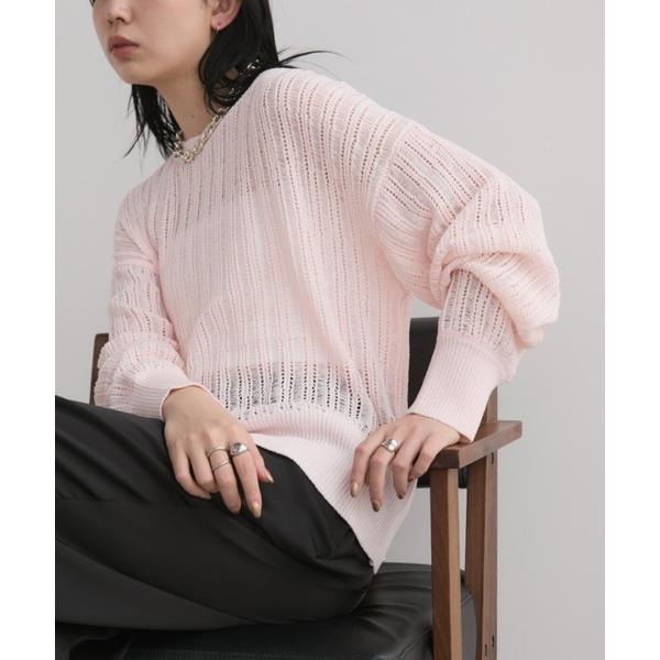 『セール実施中』ZOZO問い合わせ番号:91616405ショップ:YARD PLUS/AUNT MARIE'S，ヤードプリュス/アントマリーズブランド:Aunt Marie's，アントマリーズ商品名:クルーネックシアーメッシュトップスカテゴ...