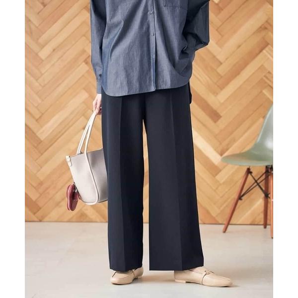 『セール実施中』ZOZO問い合わせ番号:91648232ショップ:a.v.v，アー・ヴェ・ヴェブランド:a.v.v，アーヴェヴェ商品名:【イージーケア/ストレッチ】美ラクるイージーワイドパンツカテゴリ:パンツ>その他パンツブランド品番...