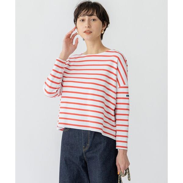 『セール実施中』ZOZO問い合わせ番号:91648815ショップ:23区，ニジュウサンクブランド:23区，ニジュウサンク商品名:【洗える】Armor-lux スムース クロップド  ボーダー カットソーカテゴリ:トップス>Tシャツ/カ...