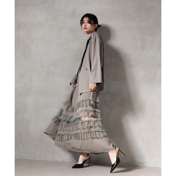 ZOZO問い合わせ番号:91710233ショップ:Kana，カナブランド:Kana，カナ商品名:裾フリルキャミワンピース オーバーサイズジャケット 2点セット ドレス パーティー デイリー 結婚式 お呼ばれ マタニティ オケージョンカテゴリ...