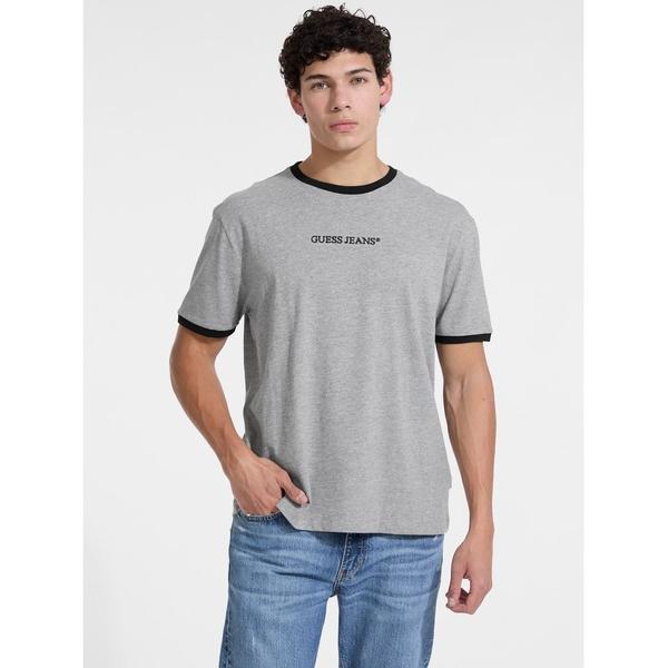『セール実施中』ZOZO問い合わせ番号:91710470ショップ:GUESS，ゲスブランド:GUESS JEANS，ゲスジーンズ，Guess，ゲス商品名:GUESS JEANS Ss Cn Reg Logo Embro Ringer 半袖T...