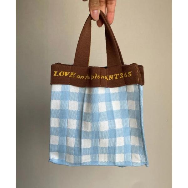 ZOZO問い合わせ番号:91711265ショップ:KNT365，ケイエヌティサンロクゴブランド:KNT365，ケイエヌティサンロクゴ商品名:Co-Knitty Ginghamカテゴリ:バッグ>ハンドバッグブランド品番:KNB007-2...