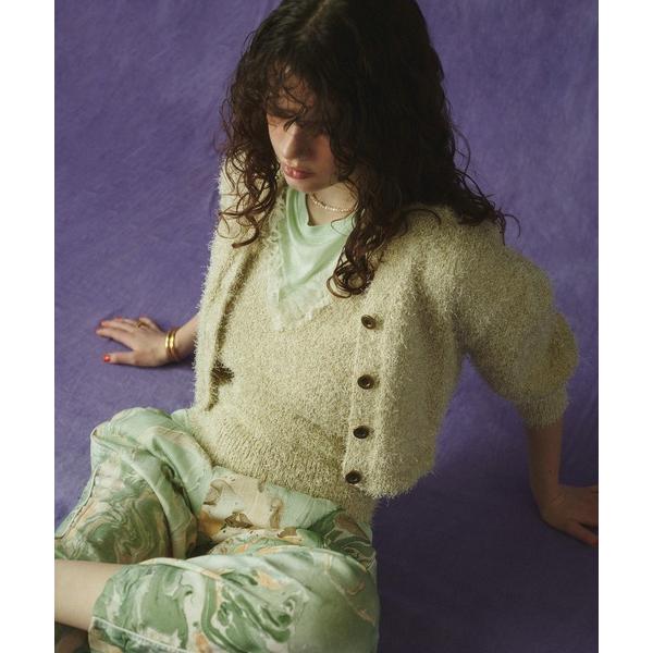 『セール実施中』ZOZO問い合わせ番号:91712015ショップ:ROSE BUD，ローズバッドブランド:ROSE BUD，ローズバッド商品名:(CREOLME)LAME FEATHER KNIT TANKカテゴリ:トップス>ニット/...