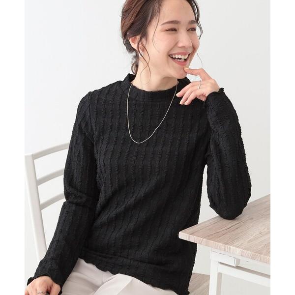 『タイムセール実施中』ZOZO問い合わせ番号:91712072ショップ:SHOO・LA・RUE，シューラルーブランド:DRESKIP，ドレスキップ商品名:【S-LL】一枚でもインナーでも ふくれジャカード プチハイネックトップスカテゴリ:ト...