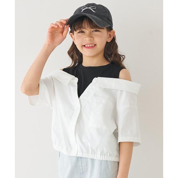 ZOZO問い合わせ番号:91746553ショップ:coca，コカブランド:coca（coca），コカ商品名:キッズ　タンクドッキングオープンショルダーシャツカテゴリ:トップス>シャツ/ブラウスブランド品番:26-241034202-1...