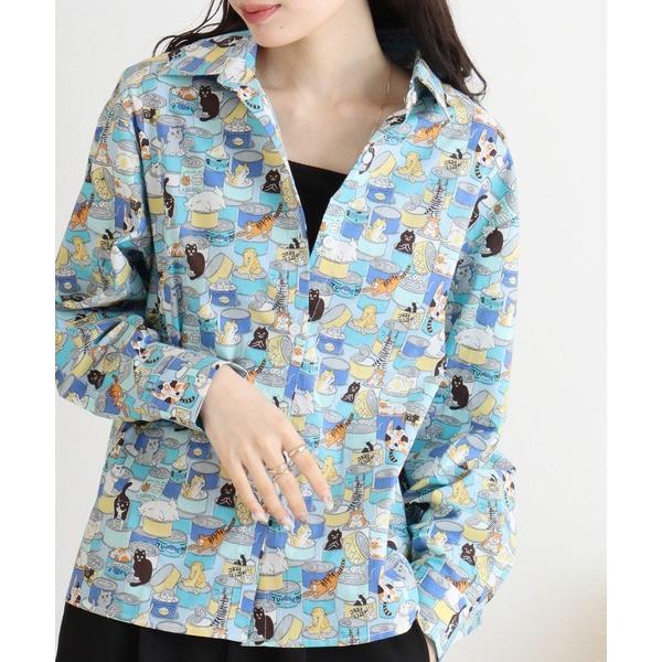 『タイムセール実施中』ZOZO問い合わせ番号:91747032ショップ:FUNALIVE，ファンアライブブランド:FUNALIVE，ファンアライブ商品名:je crois soi プリントシャツブラウスカテゴリ:トップス>シャツ/ブラ...