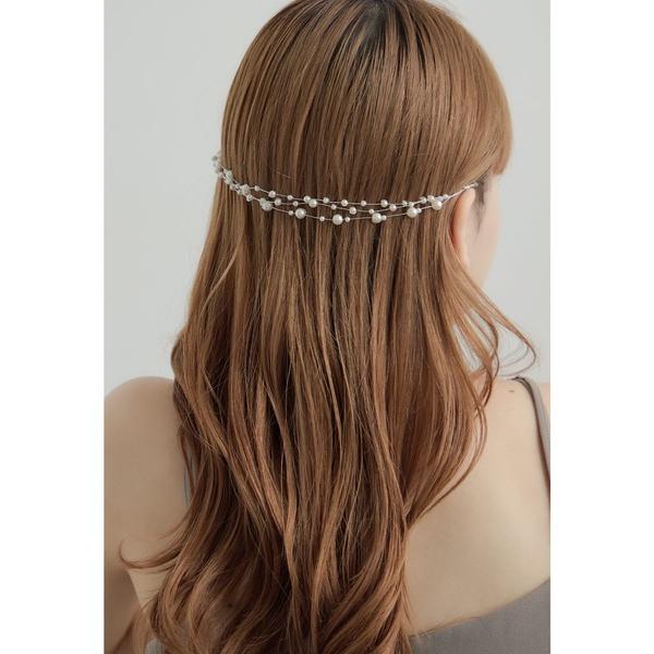 ZOZO問い合わせ番号:91747440ショップ:bflat，ビーフラットブランド:niana，ニアナ商品名:パールヘッドドレス 結婚式 二次会 同窓会 お呼ばれ オケージョン ウェディング ヘアアクセサリー ヘアピンカテゴリ:ヘアアクセサ...