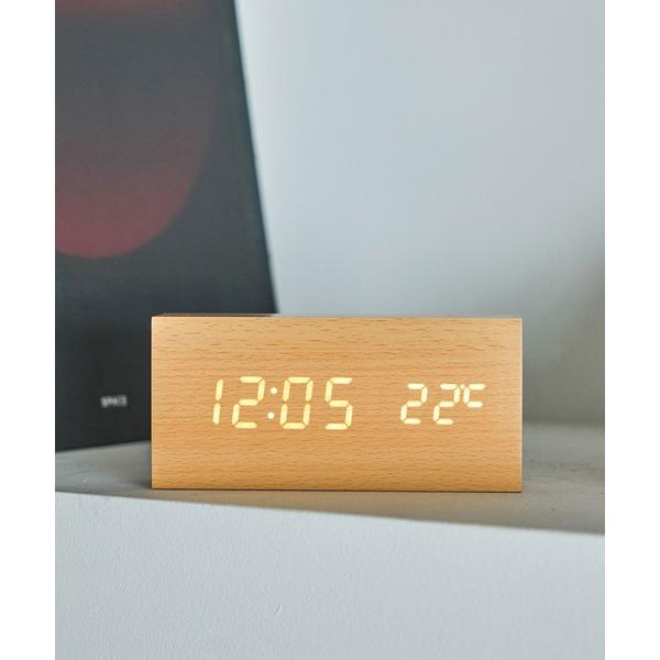 ZOZO問い合わせ番号:91780086ショップ:LAKOLE，ラコレブランド:LAKOLE，ラコレ商品名:デジタルクロックWOOD[レクタングル] / 289907カテゴリ:インテリア>置時計ブランド品番:289907素材:本体：M...