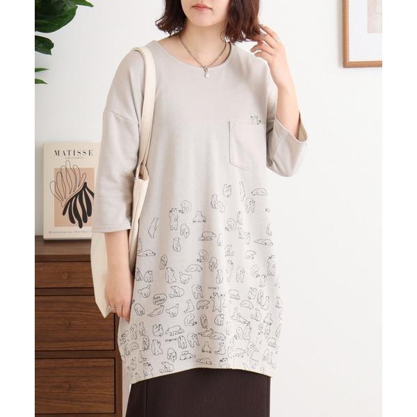 『タイムセール実施中』ZOZO問い合わせ番号:91782194ショップ:FUNALIVE，ファンアライブブランド:Quelle Chance，ケルシャンス，FUNALIVE，ファンアライブ商品名:くまうじゃうじゃプリントチュニックカテゴリ:...