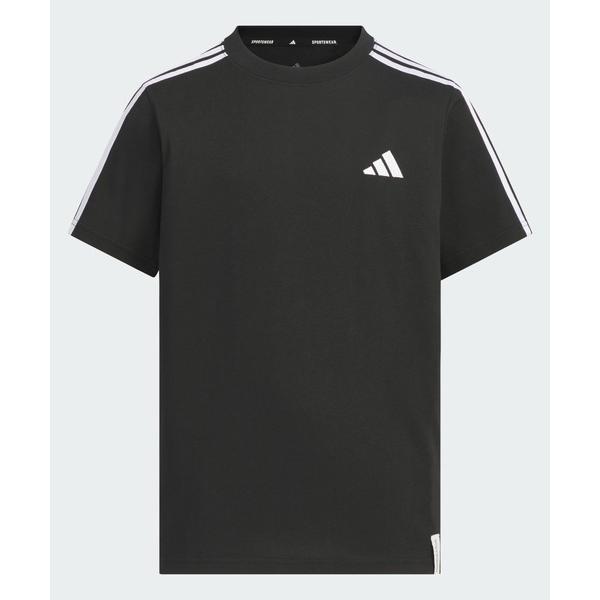 『セール実施中』ZOZO問い合わせ番号:91814135ショップ:adidas，アディダスブランド:adidas，アディダス商品名:キッズ エッセンシャルズ プラス レギュラーフィット スリーストライプス半袖Tシャツ / アディダス adi...