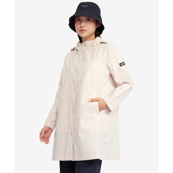 『タイムセール実施中』ZOZO問い合わせ番号:91814181ショップ:AIGLE，エーグルブランド:AIGLE，エーグル商品名:UVカット オーガニックコットンロング丈 フーデッドジャケットカテゴリ:ジャケット/アウター>モッズコー...