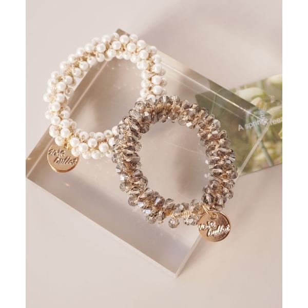 『タイムセール実施中』ZOZO問い合わせ番号:91815180ショップ:RiNc，リンクブランド:ammy.，エイミードット商品名:【 ammy. / エイミードット 】 ミニ パール ＆ ビーズ シュシュカテゴリ:ヘアアクセサリー>...