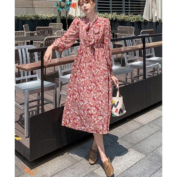 『セール実施中』ZOZO問い合わせ番号:91816280ショップ:TONE，トーンブランド:i-dare，アイディア商品名:【i-dare】花柄 ボウタイ ワンピースカテゴリ:ワンピース/ドレス>ワンピースブランド品番:ID-B-00...