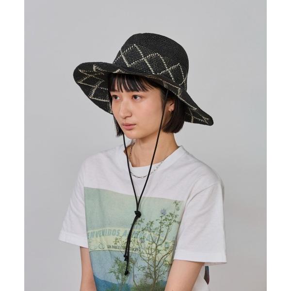 『セール実施中』ZOZO問い合わせ番号:91816514ショップ:OVERRIDE，オーバーライドブランド:OVERRIDE，オーバーライド商品名:OVERRIDE  PAPER CROCHET ZIG-ZAG HAT / オーバーライドカ...