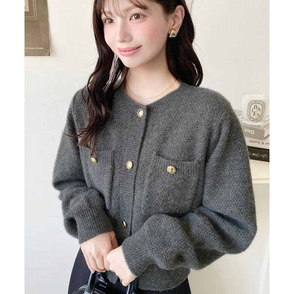 『セール実施中』ZOZO問い合わせ番号:91816818ショップ:moment+，モーメントプラスブランド:moment+，モーメントプラス商品名:Wポケット金ボタンニットカーディガンカテゴリ:トップス>カーディガン/ボレロブランド品...