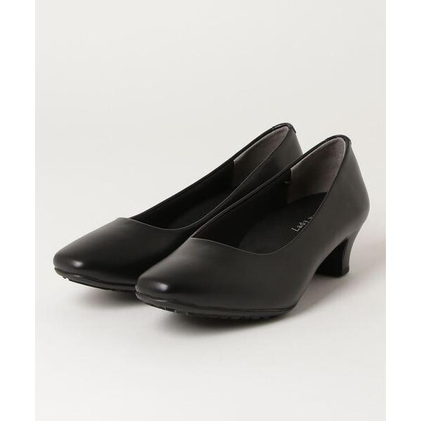 ZOZO問い合わせ番号:91817043ショップ:ASICS Trading Co.，Ltd，アシックストレーディングブランド:Lady worker，レディワーカー商品名:スクエアトゥ | 幅広5E相当 | 約4cmヒールの黒パンプスカテ...
