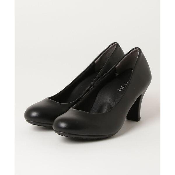 ZOZO問い合わせ番号:91817044ショップ:ASICS Trading Co.，Ltd，アシックストレーディングブランド:Lady worker，レディワーカー商品名:ラウンドトゥ | 3E相当 | 約7cmヒールの黒パンプスカテゴリ...