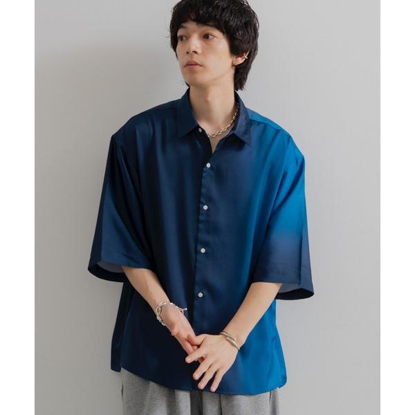 ZOZO問い合わせ番号:91817361ショップ:SINSS，シンスブランド:SINSS，シンス商品名:Loose fit gradation HS shirt / ルーズフィットグラデーションハーフスリーブシャツカテゴリ:トップス>...