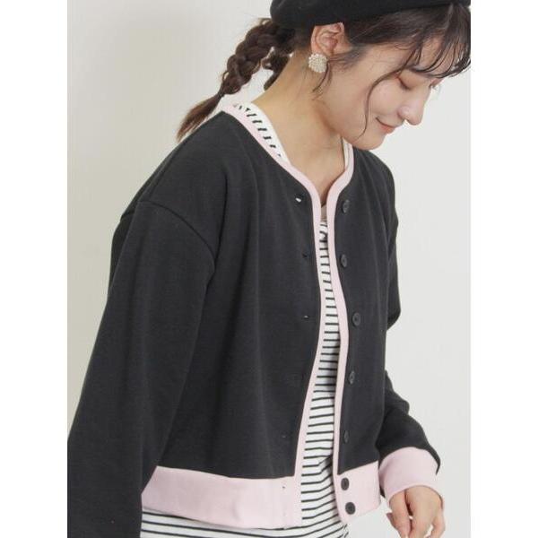 『セール実施中』ZOZO問い合わせ番号:91848890ショップ:Samansa Mos2，サマンサ モスモスブランド:Samansa Mos2，サマンサ モスモス商品名:◎配色スウェットカーディガンカテゴリ:トップス>カーディガン/...