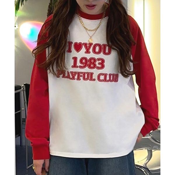 ZOZO問い合わせ番号:91850313ショップ:EMMA CLOTHES，エマ クローズブランド:napinna maison，ナピナメゾン商品名:【napinna maison×4sisters】ラグランロンTカテゴリ:トップス>...