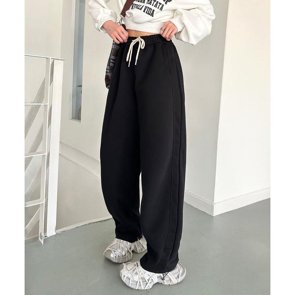 『タイムセール実施中』ZOZO問い合わせ番号:91851481ショップ:aimoha，アイモハブランド:aimoha，アイモハ商品名:スウエットワイドパンツカテゴリ:パンツ>スウェットパンツブランド品番:qpy106a素材:綿95%ポ...