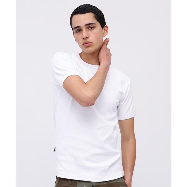 ZOZO問い合わせ番号:91851900ショップ:AVIREX，アヴィレックスブランド:AVIREX，アヴィレックス商品名:《DAILY/デイリー》RIB SHORT SLEEVE CREW NECK T-SHIRT / デイリーウェア リ...