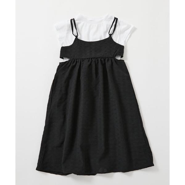 『セール実施中』ZOZO問い合わせ番号:91852526ショップ:devirock，デビロックブランド:devirock，デビロック商品名:ポコポコチェック キャミワンピース＆半袖Tシャツセットカテゴリ:ワンピース/ドレス>ワンピース...