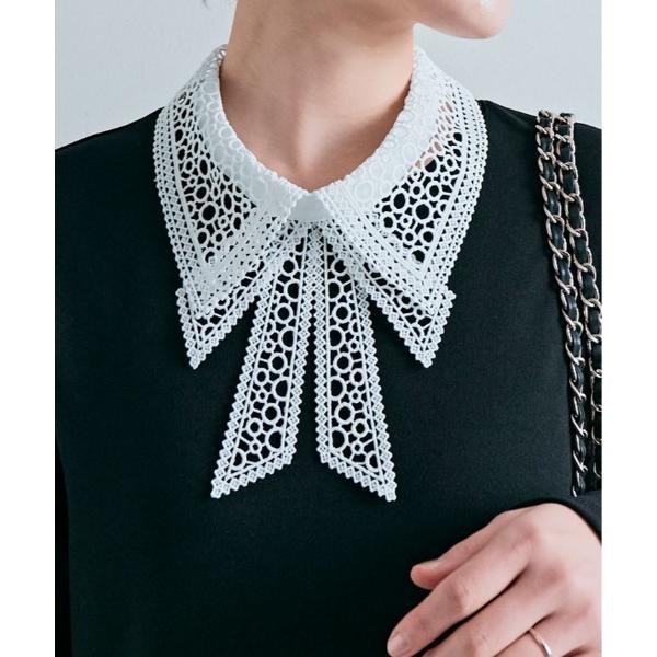 『タイムセール実施中』ZOZO問い合わせ番号:91944992ショップ:Ada.，エイダブランド:kirakiraShop，キラキラショップ商品名:リボン デザイン レース 付け襟カテゴリ:ファッション雑貨>付け襟ブランド品番:amc...