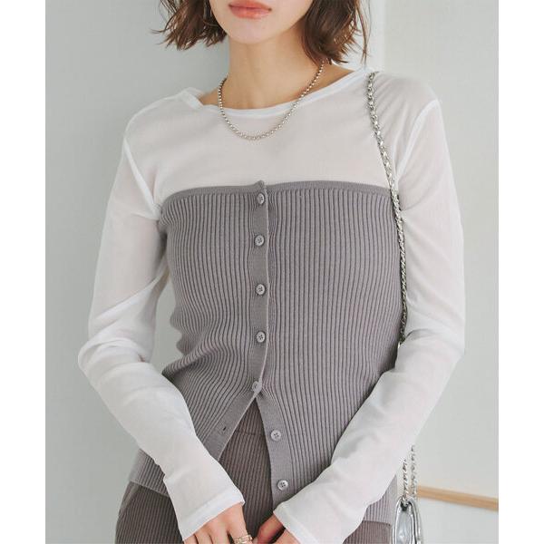 ZOZO問い合わせ番号:91945715ショップ:kobelettuce，コウベレタスブランド:KOBE LETTUCE，コウベレタス商品名:リブニットビスチェカテゴリ:トップス>ニット/セーターブランド品番:C7402素材:アクリル...