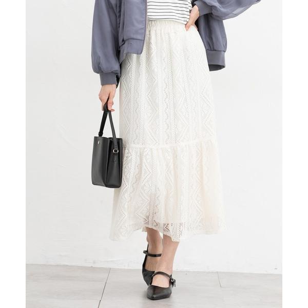 『タイムセール実施中』ZOZO問い合わせ番号:91946053ショップ:Honeys，ハニーズブランド:Honeys，ハニーズ，GLACIER，グラシア商品名:レースロングスカートカテゴリ:スカート>スカートブランド品番:555-23...